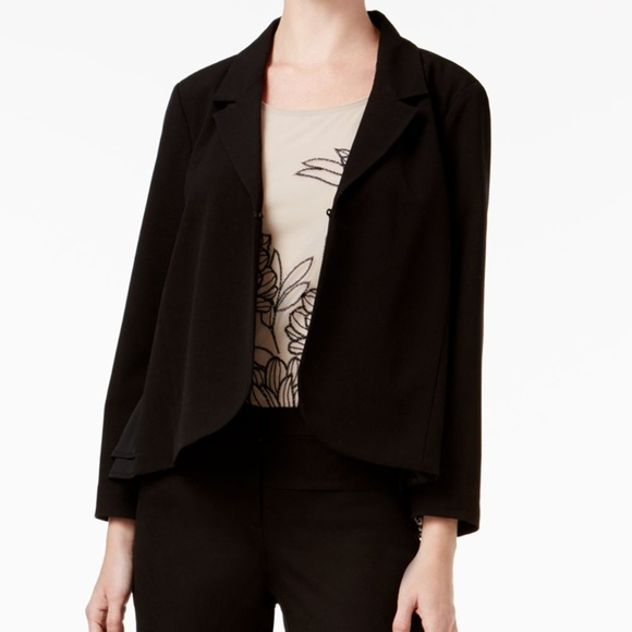 Alfani | Jackets & Coats | Alfani Black Size Xxl Mixed Media Blazer ...